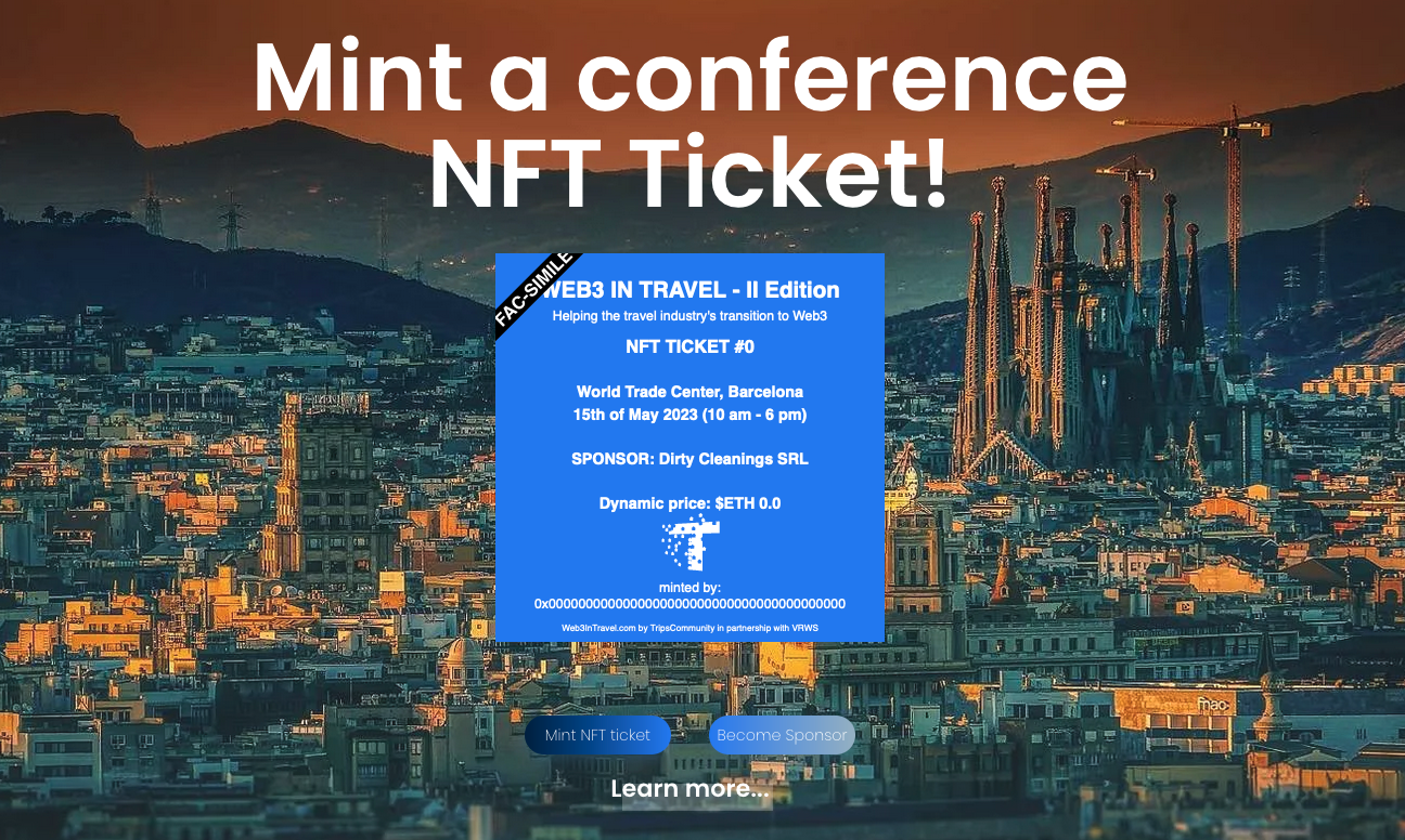Web3 in Travel NFT Tickets
